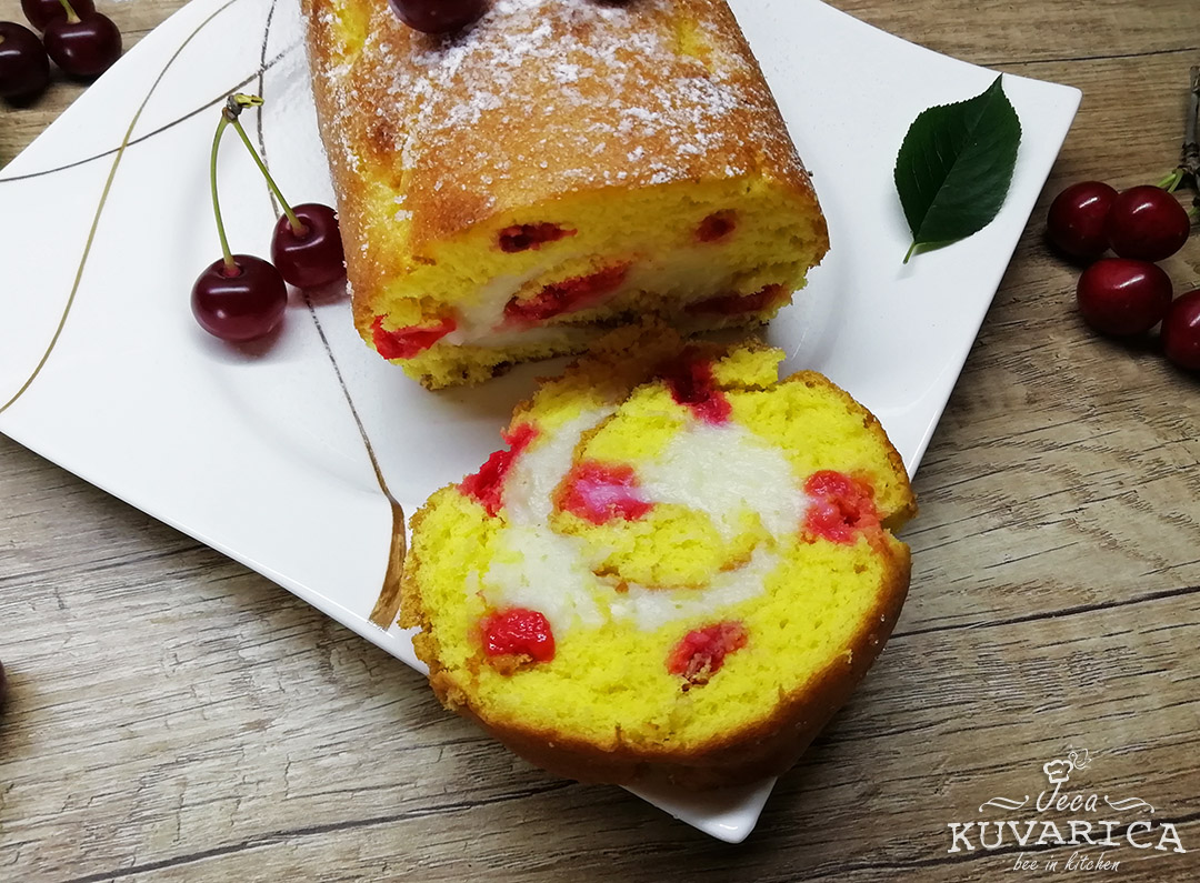Jeca kuvarica - Žuti rolat sa višnjama
